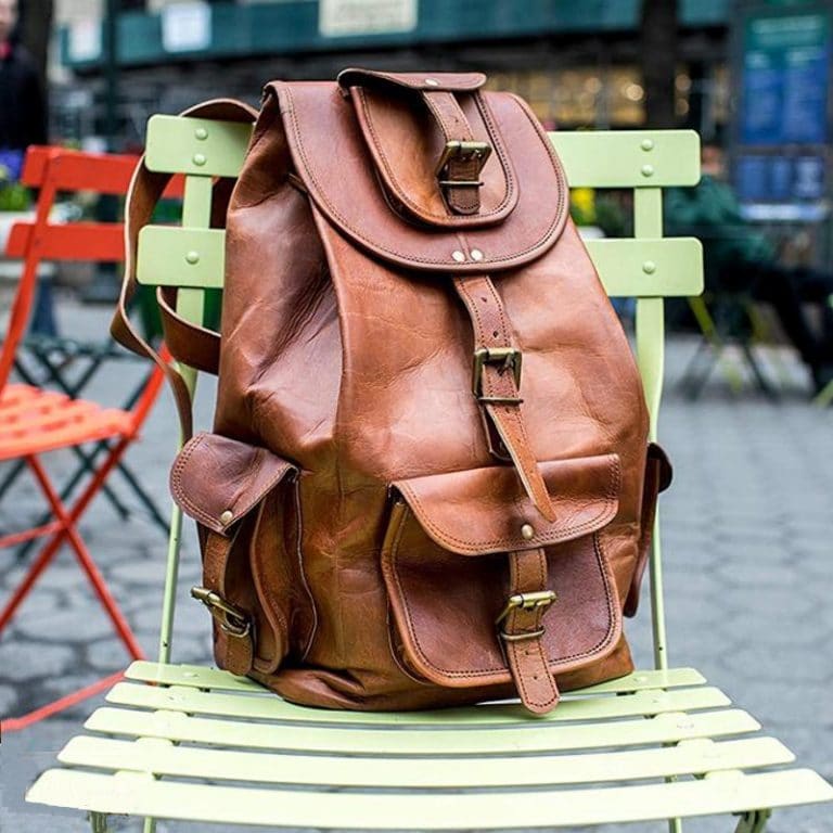 The Explorer Leather Rucksack Backpack – Quvom.com