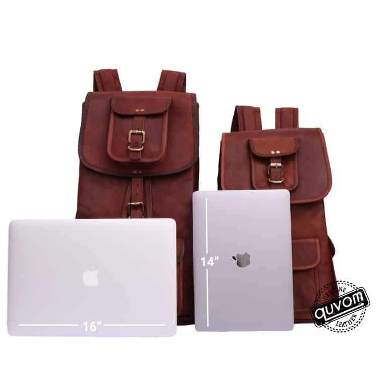 Boho Full Grain Leather Backpack and Overnight Duffel Bag Combo | Free ...