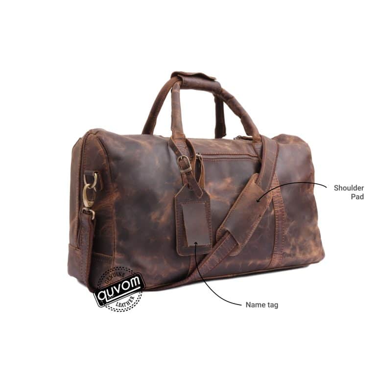 Rustic Backpack and Distressed Leather Duffel Bags Combo | Free Leather ...
