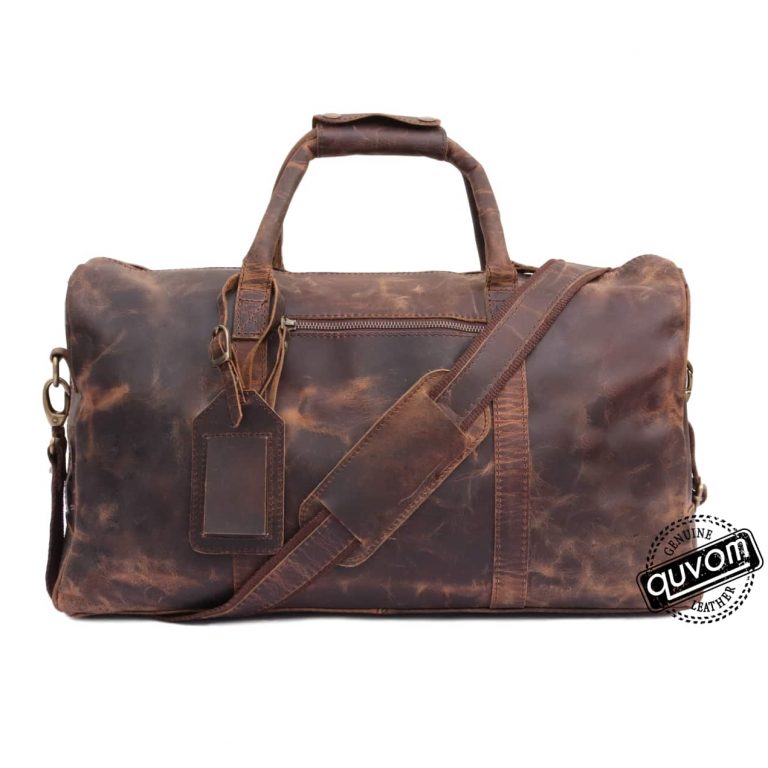 Rustic Backpack and Distressed Leather Duffel Bags Combo | Free Leather ...