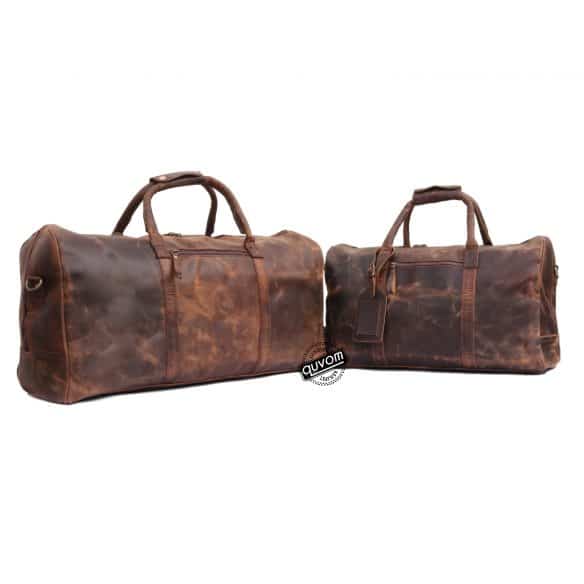 Rustic Backpack and Distressed Leather Duffel Bags Combo | Free Leather ...