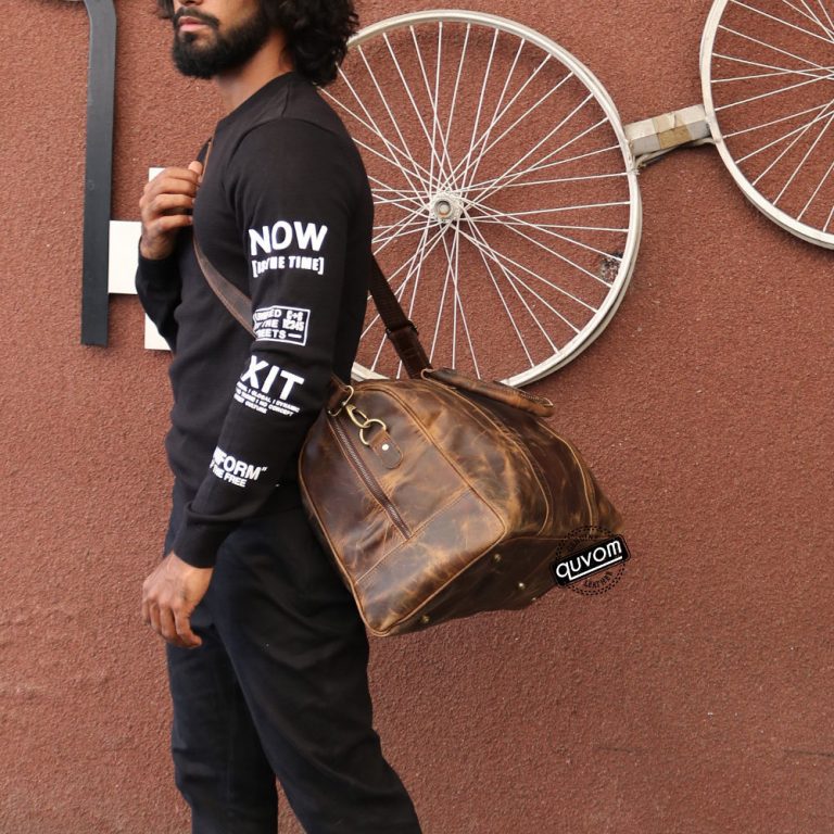 Rustic Backpack and Distressed Leather Duffel Bags Combo | Free Leather ...